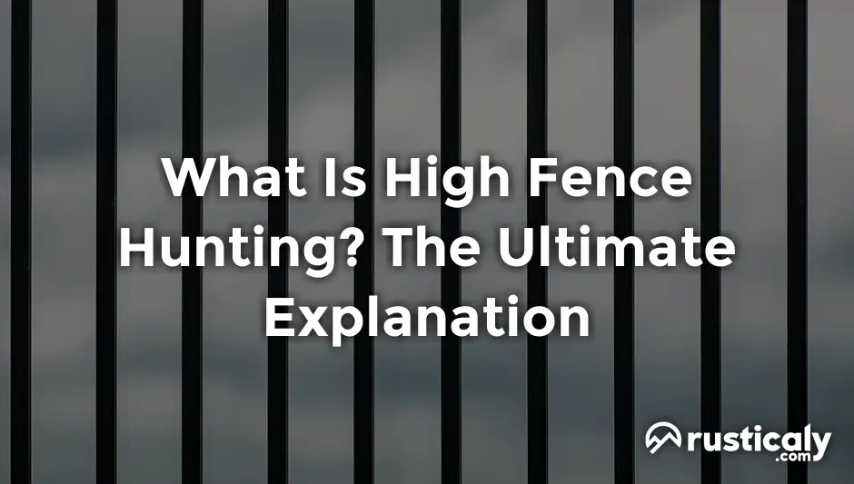 What Is High Fence Hunting? (Here's What You Should Know)
