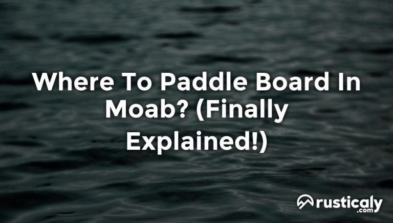 Where To Paddle Board In Moab? (Explained for Beginners)