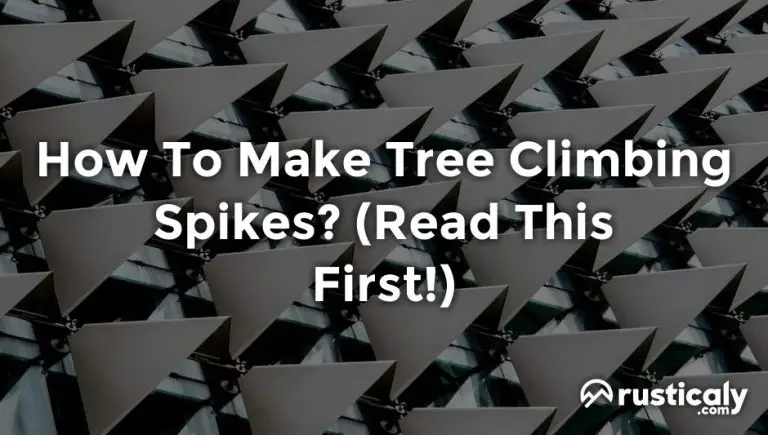 How To Make Tree Climbing Spikes? (Read This First!)