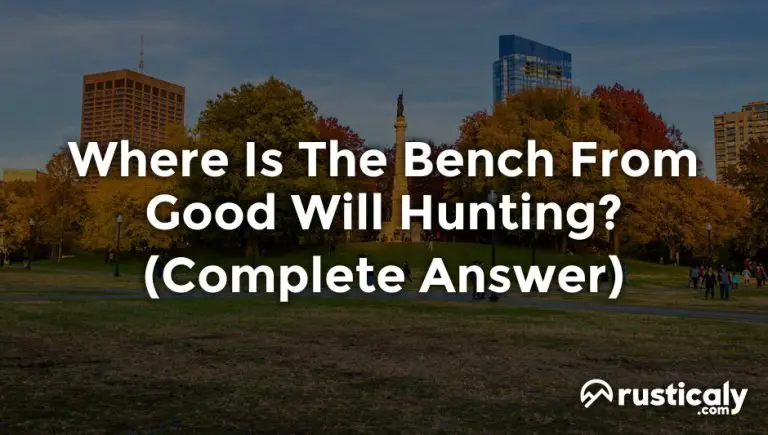 Where Is The Bench From Good Will Hunting? (Helpful Examples)