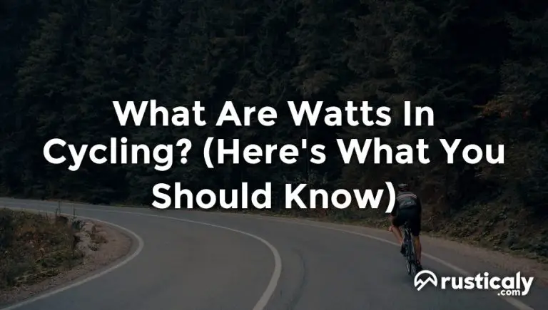 What Are Watts In Cycling? (Here's What You Should Know)