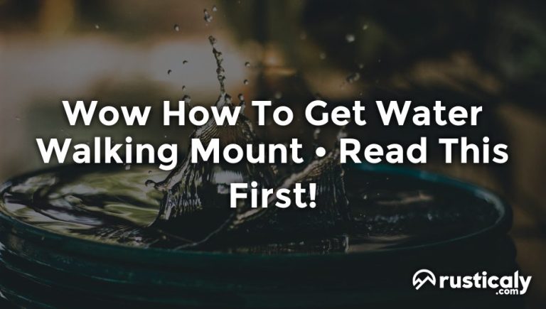 Wow How To Get Water Walking Mount > The Best Explanation