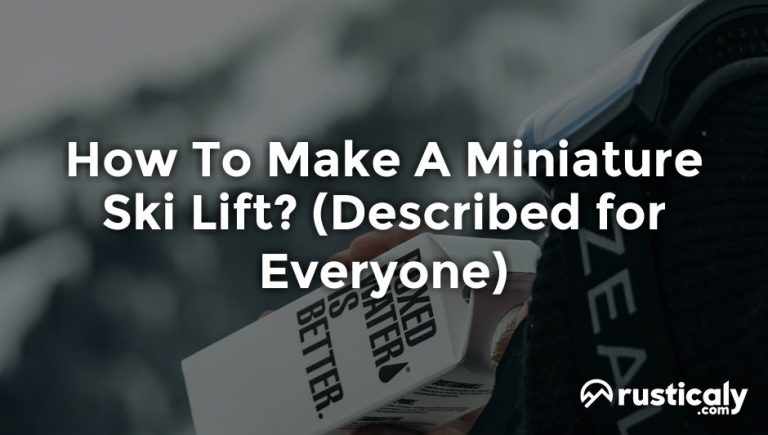 How To Make A Miniature Ski Lift? (Finally Explained!)