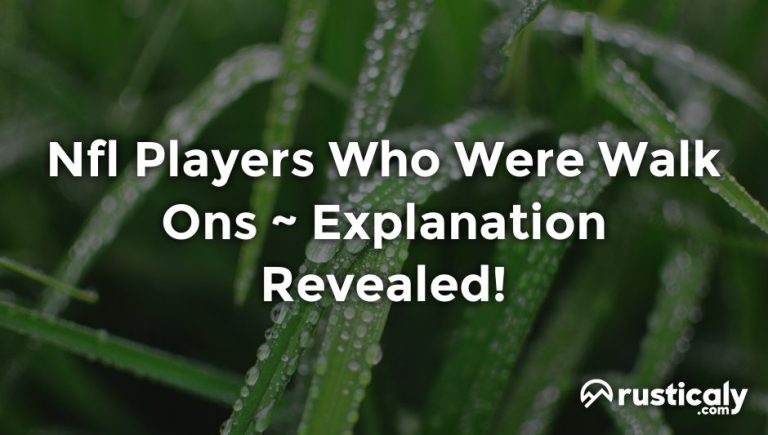 Nfl Players Who Were Walk Ons | Explained for Beginners