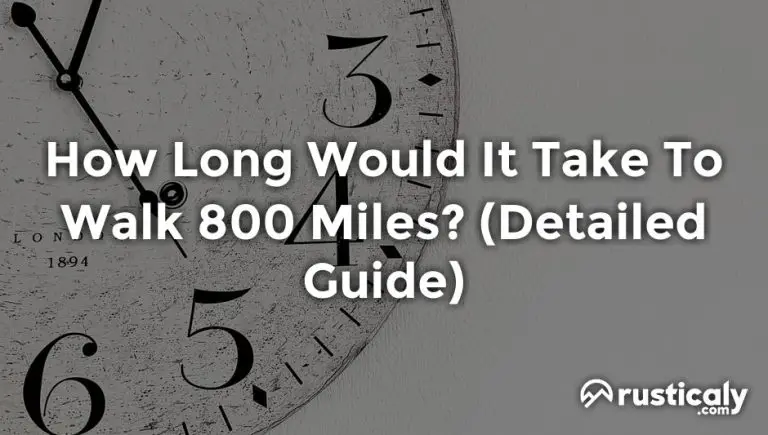 How Long Would It Take To Walk 800 Miles? Complete Explanation