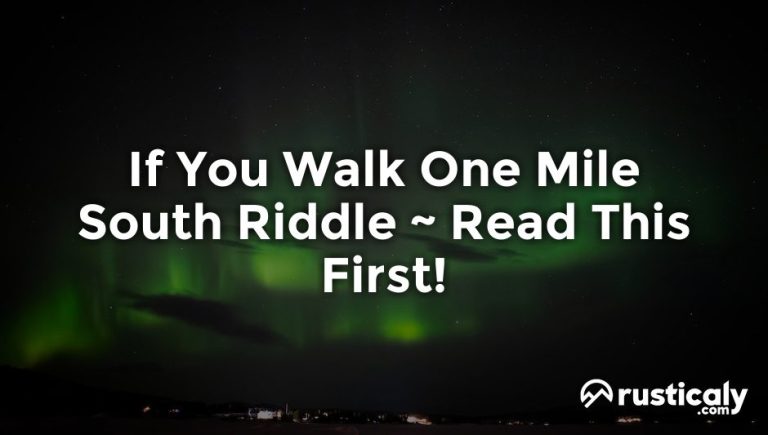 If You Walk One Mile South Riddle - Finally Explained!