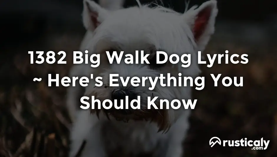 1382 Big Walk Dog Lyrics ~ Here's Everything You Should Know