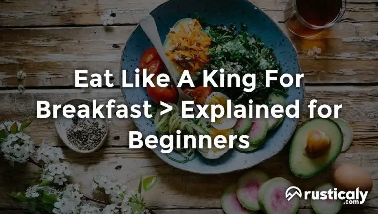 Eat Like A King For Breakfast | Finally Explained!