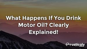 What Happens If You Drink Motor Oil? Clearly Explained!
